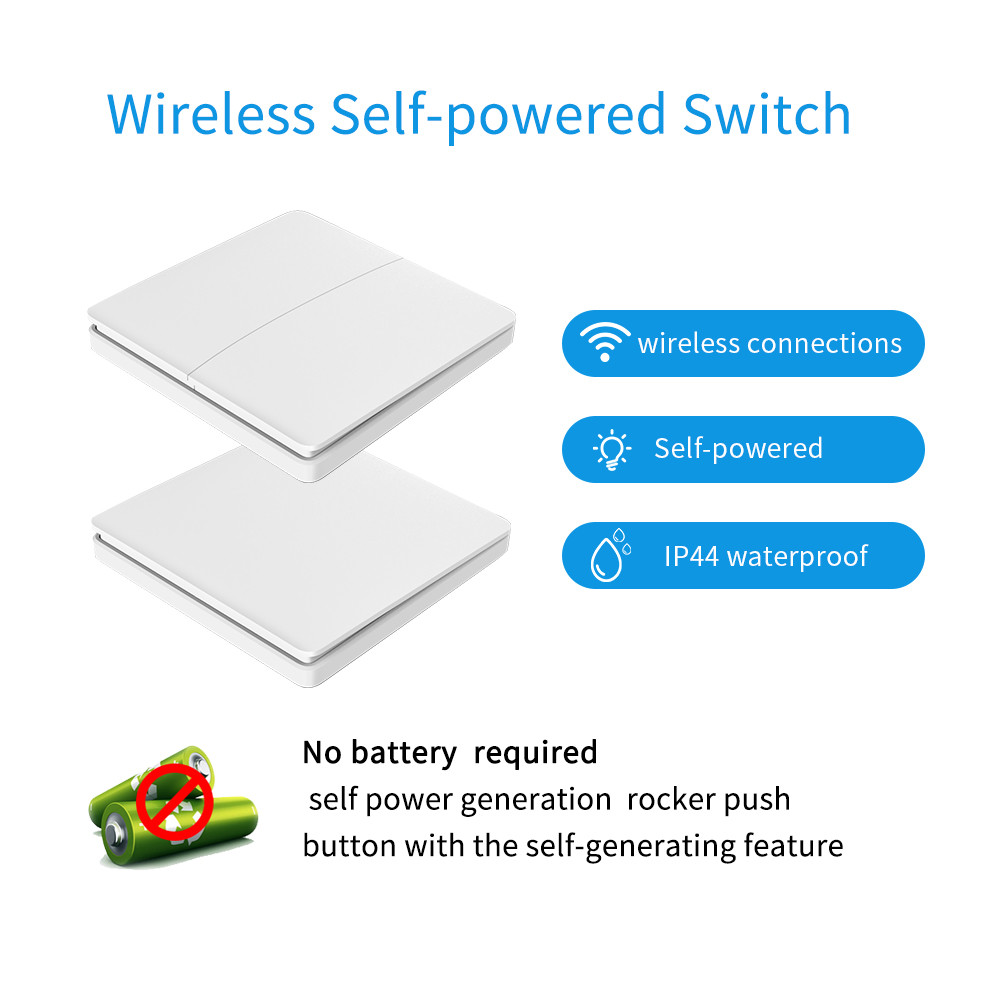 IP44 Waterproof Zigbee Smart Switch 2A 250V Smart Button Homekit