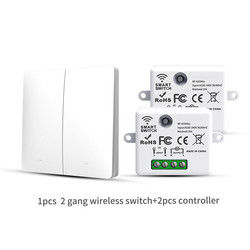 Wall Light Self Powered Wireless Switch Outdoor Waterproof Push Button ...