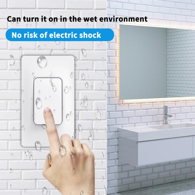 SIXWGH 433Mhz Wireless Wall Switches Self-Powered Waterproof Remote ...