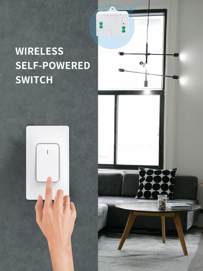 SIXWGH 433Mhz Wireless Wall Switches Self-Powered Waterproof Remote ...